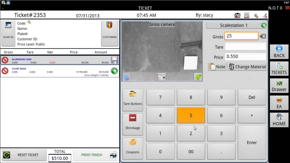 Scrap recycling software